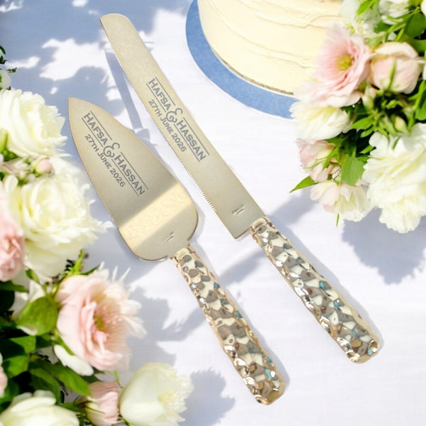 Personalised Wedding Cake Knives | Engraved Gifts | Bride & Groom Direct
